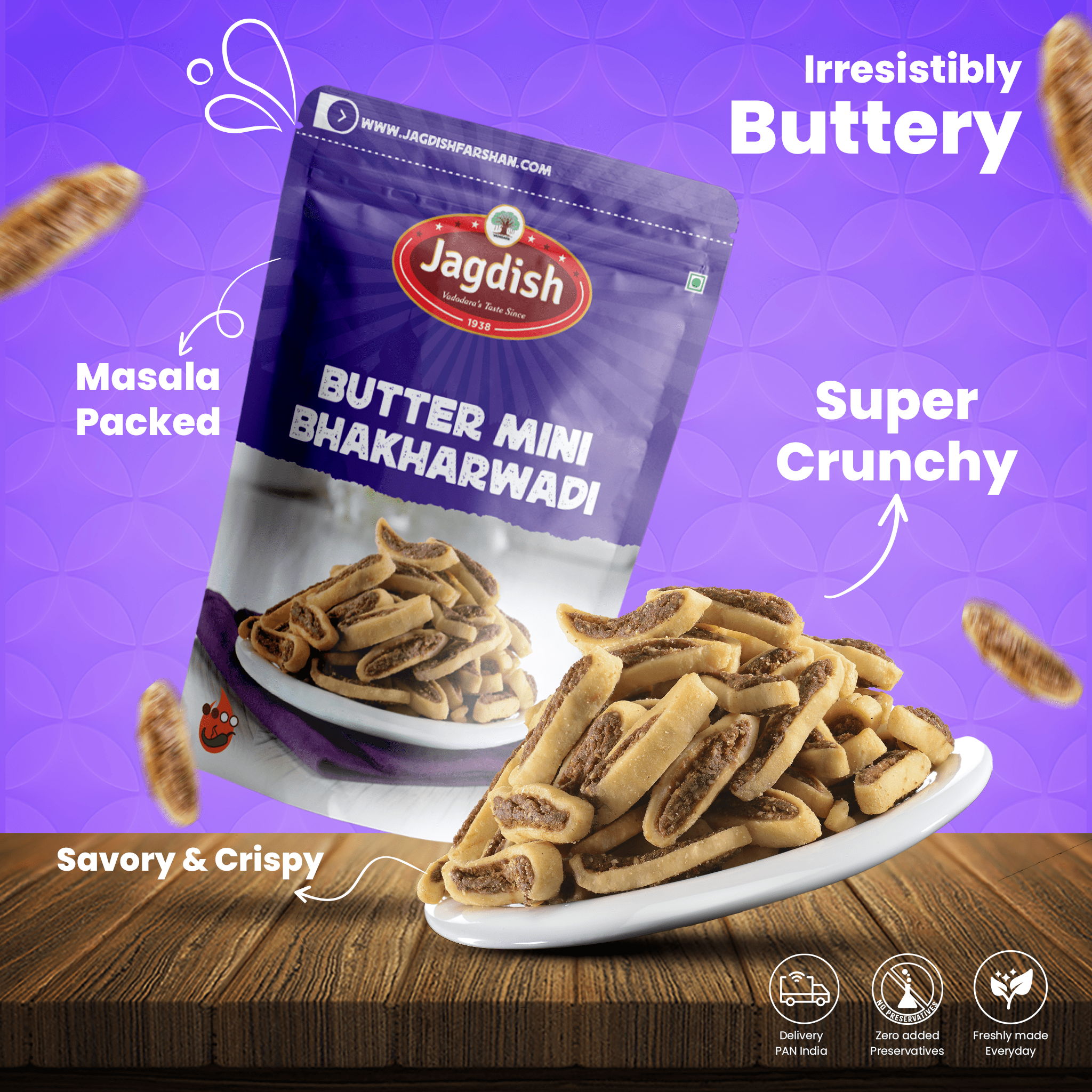 Jagdish Butter Mini Bhakharwadi