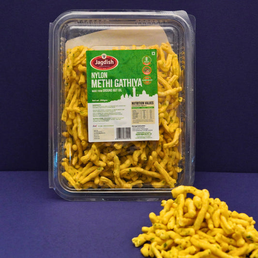 Nylon Methi Gathiya – Crispy Namkeen Snack | Jagdish Farshan