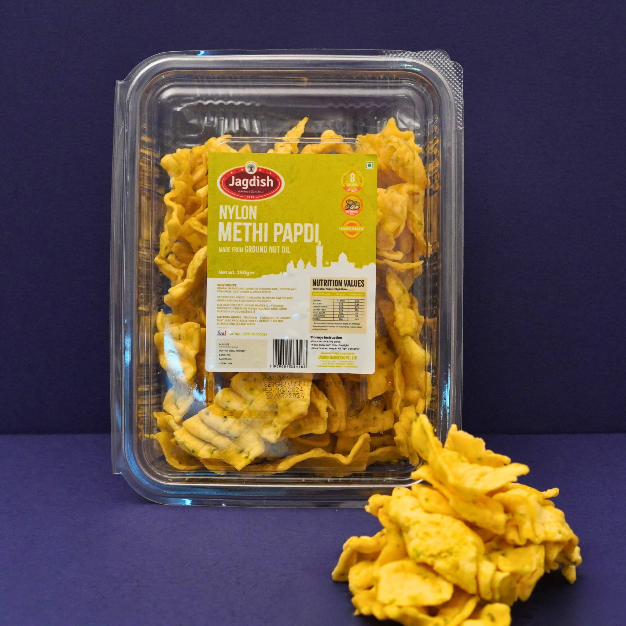 Nylon Methi Papdi – Crispy Gujarati Methi Snack | Jagdish Farshan