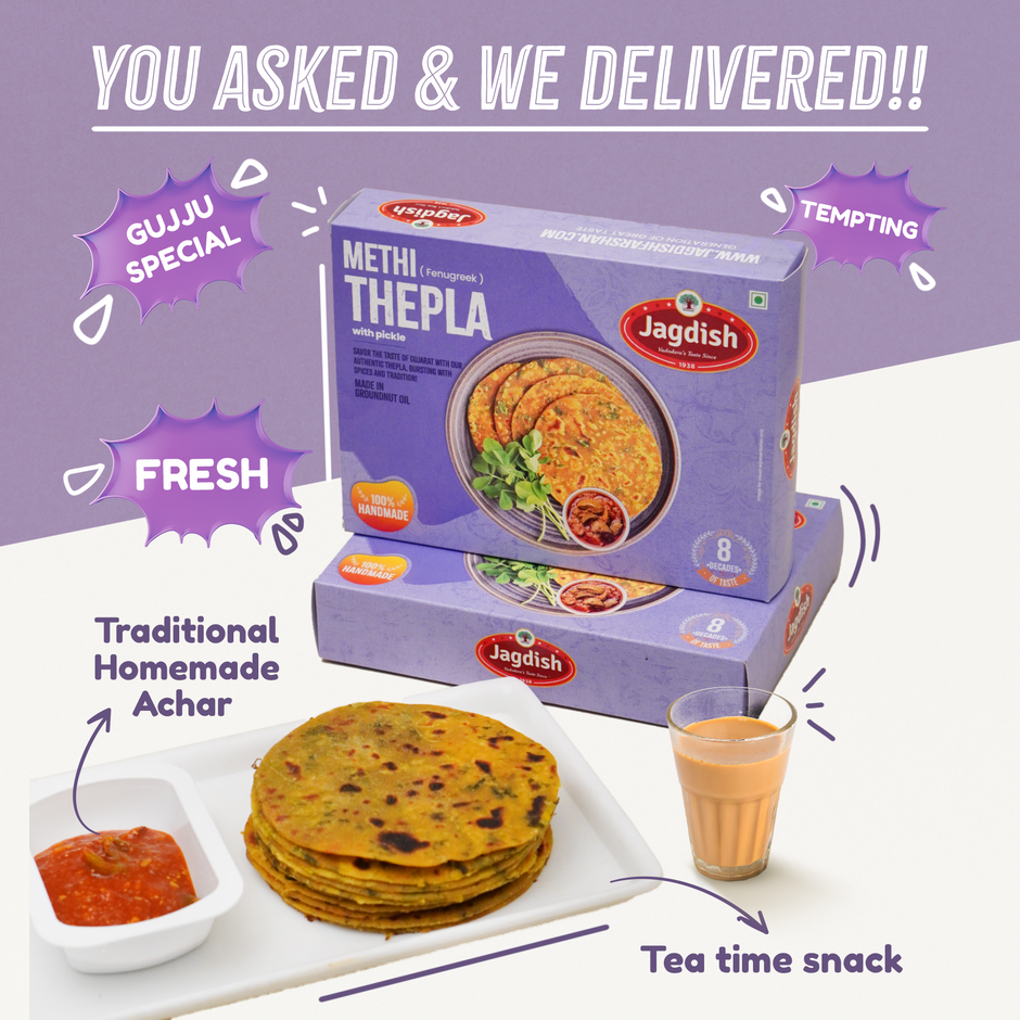 Fresh Methi Thepla – Homemade Taste | Order Online – Jagdish Farshan