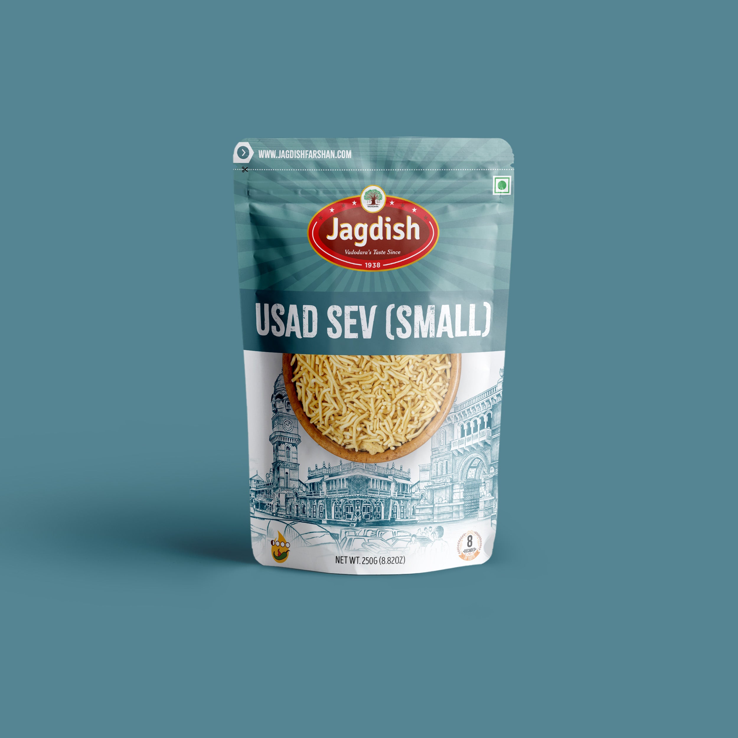 Usad Sev (Small) – Spicy Crispy Indian Sev | Jagdish Farshan